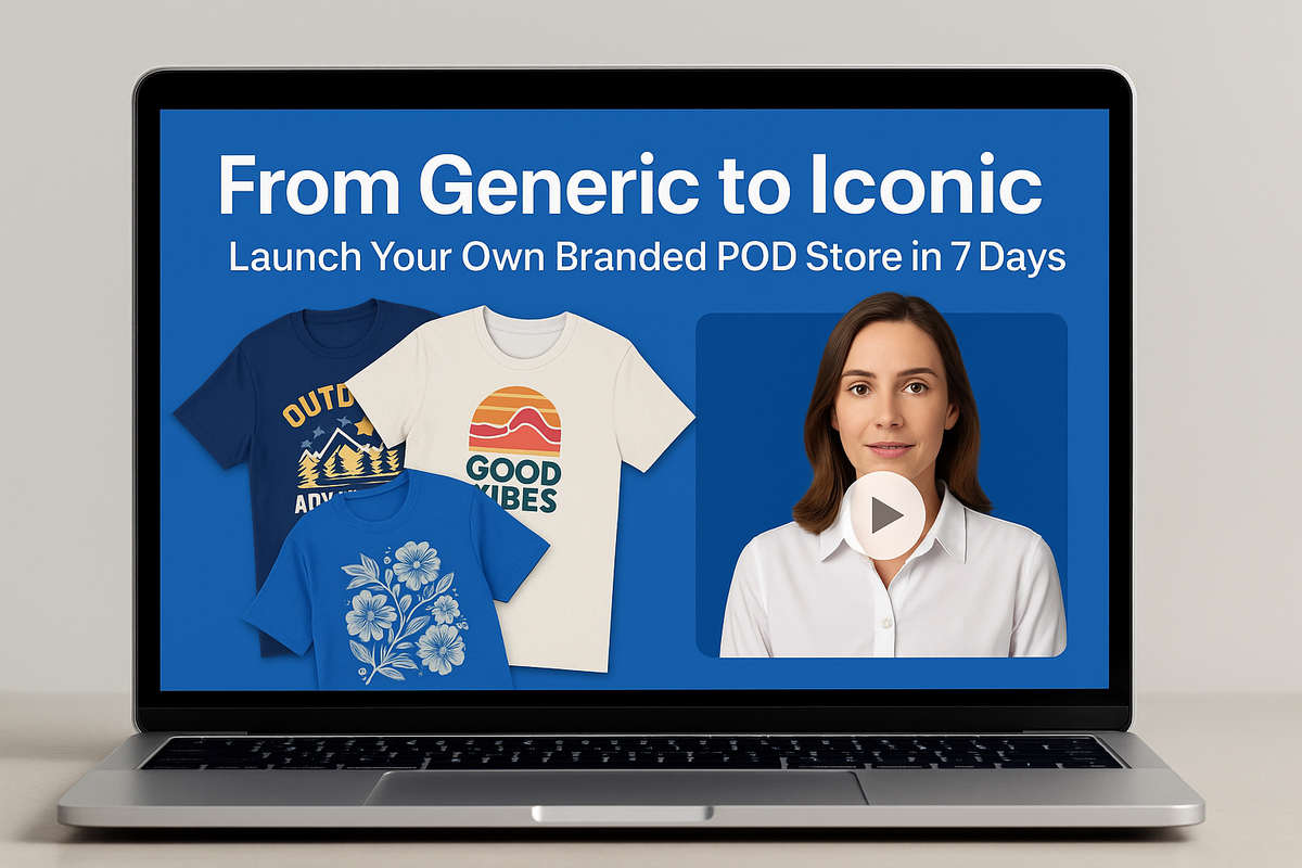 Videocourse - From Generic to Iconic - Launch Your Own Branded POD Sto ...