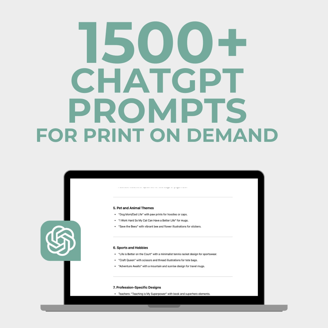 1500+ POD ChatGPT Prompts – PodFriendly